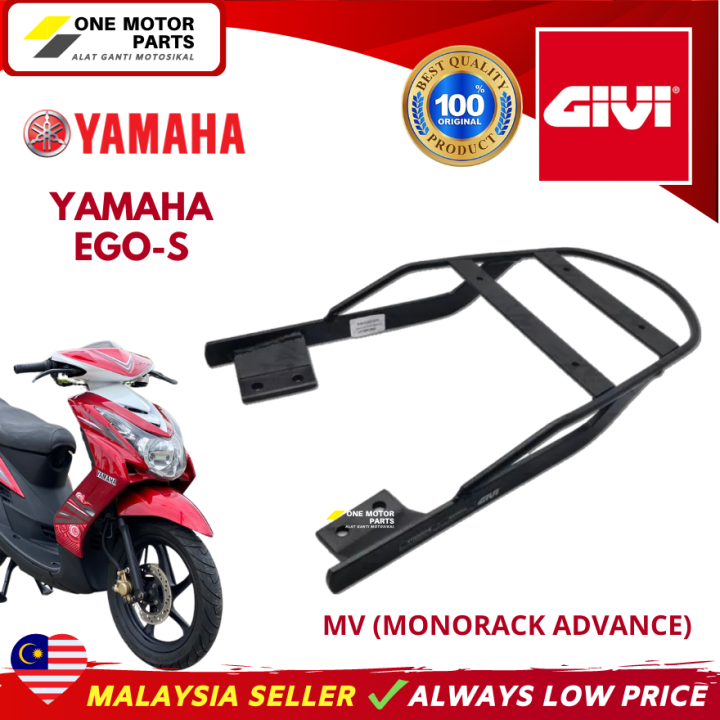 Yamaha EGO S Givi Advance Monorack MV Besi Kotak Belakang Givi 100% ...