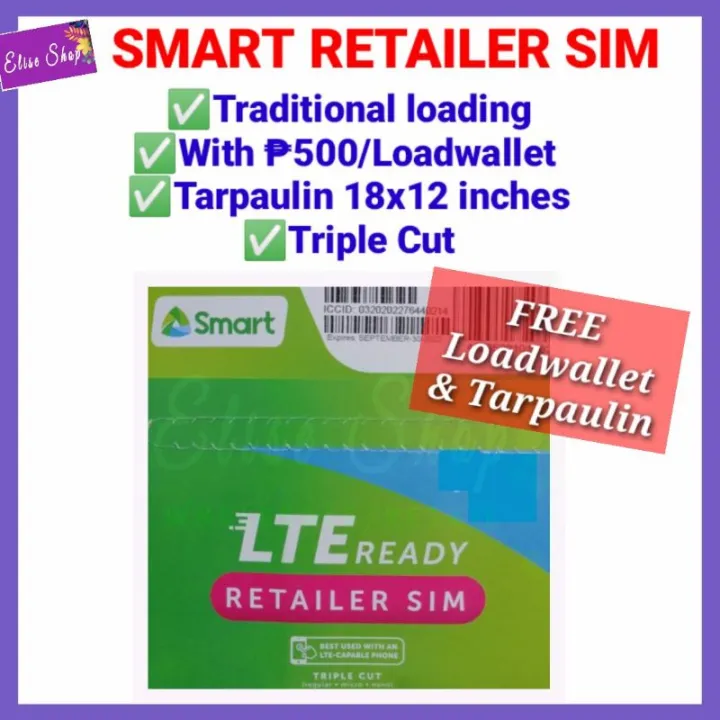 SMART RETAILER SIM FREE ₱500 WALLET TARP18X12 TRADITIONAL | Lazada PH