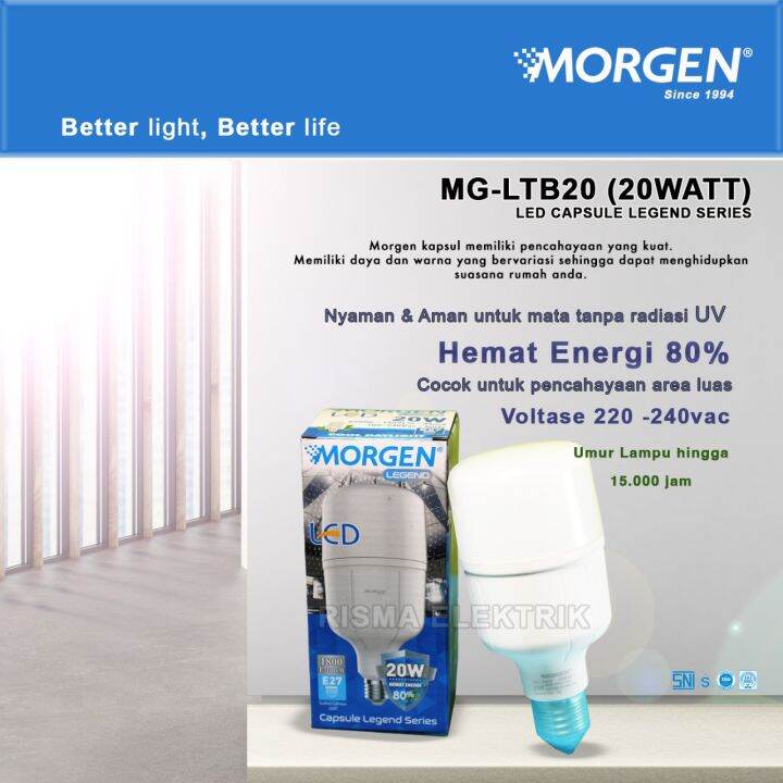Lampu MORGEN LED CAPSULE Legend 20,30,40 Watt | Lazada Indonesia