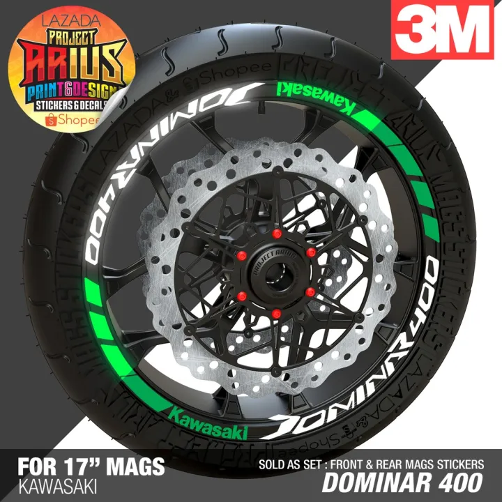 [PA] Kawasaki Dominar 400 - Highly Reflective Mags Stickers | Lazada PH
