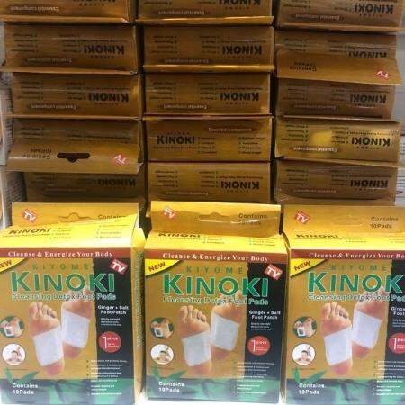 【10BOX/100PCS】 KINOKI 【GOLD】 CLEANSING DETOX FOOT PADS | Lazada