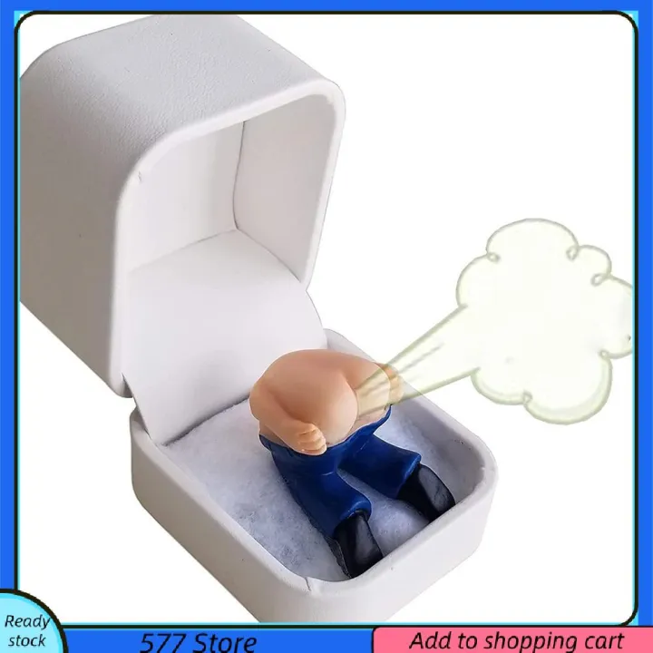 Farting Butt Ring Box Funny Pranks Gift for Father's Day Birthday ...