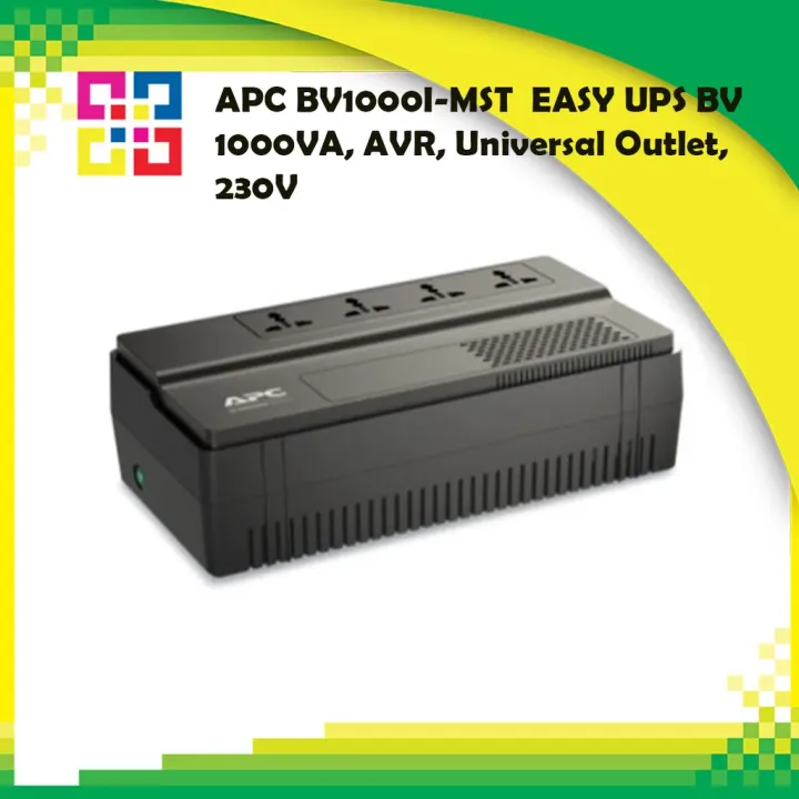 APC BV1000I-MST EASY UPS BV 1000VA, AVR, Universal Outlet, 230V | Lazada.co.th