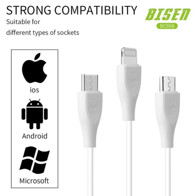 Bisen BU-668 2.1A Super Fast Charging Universal Travel and Home Charger ...