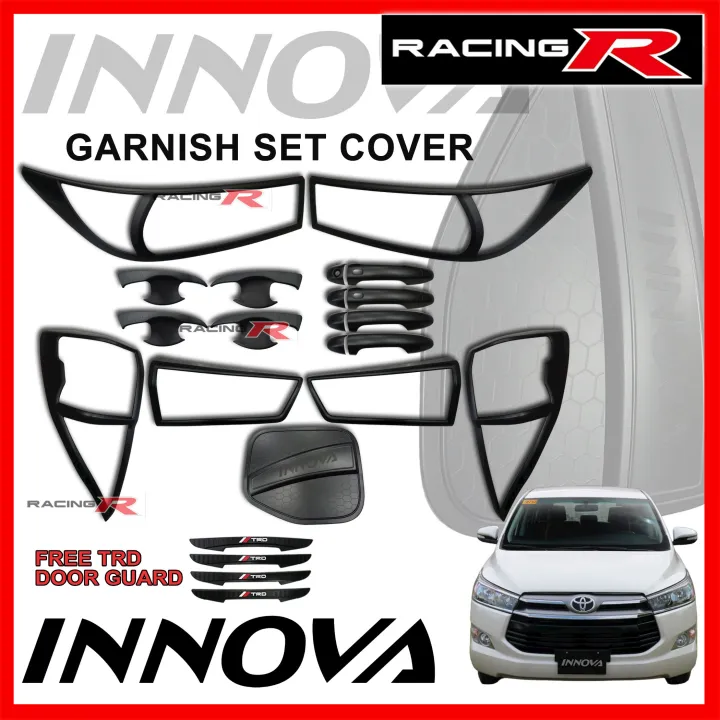 Toyota Innova V 2019 to 2023 Combo Set Garnish Cover Matte Black [ Free ...
