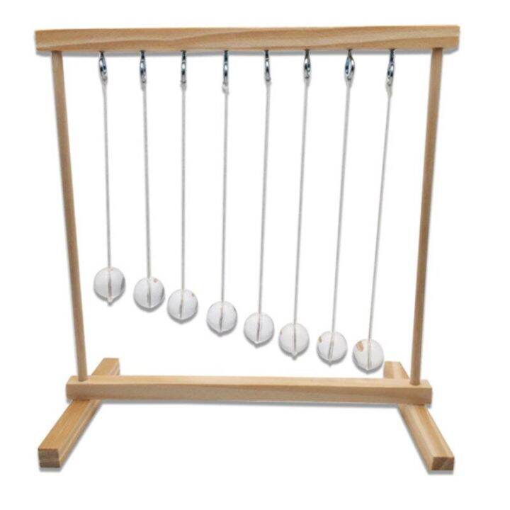 Wooden Toys Perpetual Balance Newton Physics Science Pendulum Ornament ...