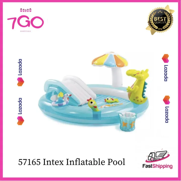 7GO’s Intex 57165 Gator Play Center Inflatable Swimming Pool with free ...