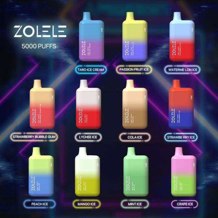 ZOLELE VIBE Disposable Rechargeable up to 5000 Puffs Plus Vape | Lazada PH