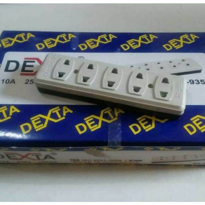 DEXTA Terminal Stop Kontak Listrik Gepeng 5 Lubang Tipis Murah DX-935 ...
