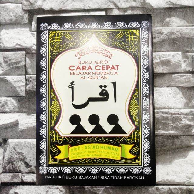 IQRA Hitam Edisi Lengkap 1 - 6 Kaedah Berkesan Belajar Jawi Pintar | Lazada