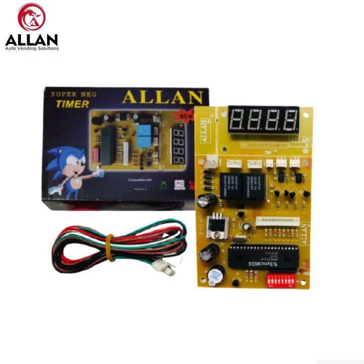 Allan PisoLima Timer For Pisonet 4 LED Digit Digital Timer Dual Relay ...