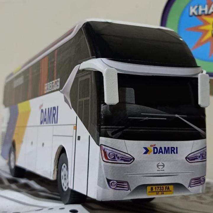 miniatur bus bis mainan bus bis SR2 DAMRI | Lazada Indonesia