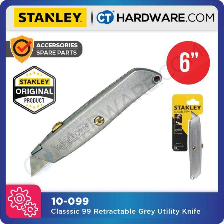 Stanley 10099 Classic 99 Retractable Utility Cutter ( 10-099 ) | Lazada