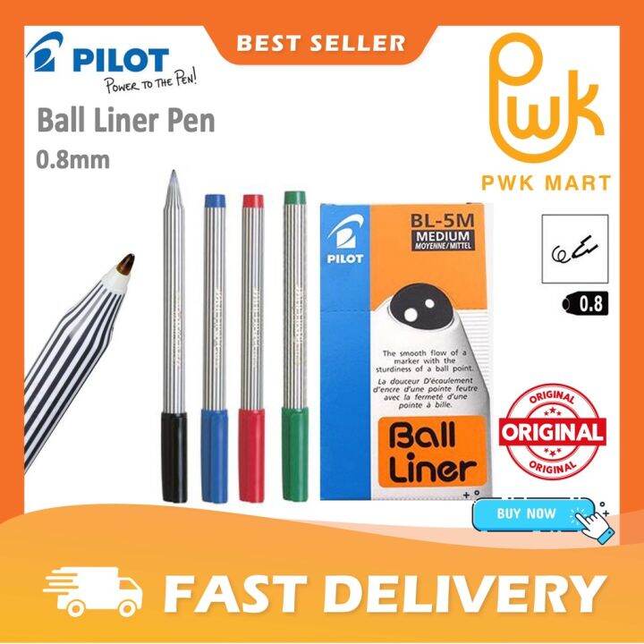 Pilot Ball Liner Medium 0.8mm 🔥READY STOCK🔥 | Lazada
