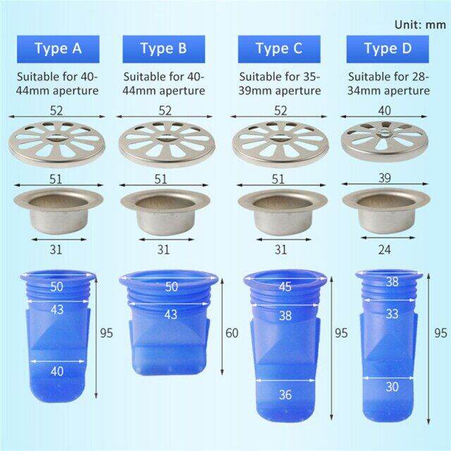 TPXCKz Shower Floor Drain Backflow Preventer One Way Drain Valve Sewer ...