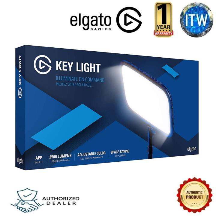 Elgato key light-professional studio led panel with 2500 lumens, color ...