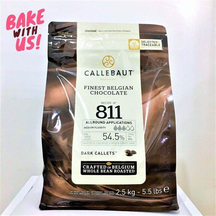 NO COD - Callebaut Dark Callets 811 54.5% 2.5kg | Lazada PH