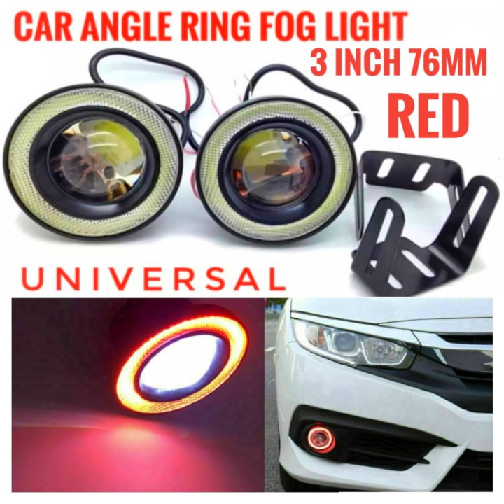 2Pc Car Angle Eye Fog Lamp Led Sport Light Sportlight Angle Ring Spot ...