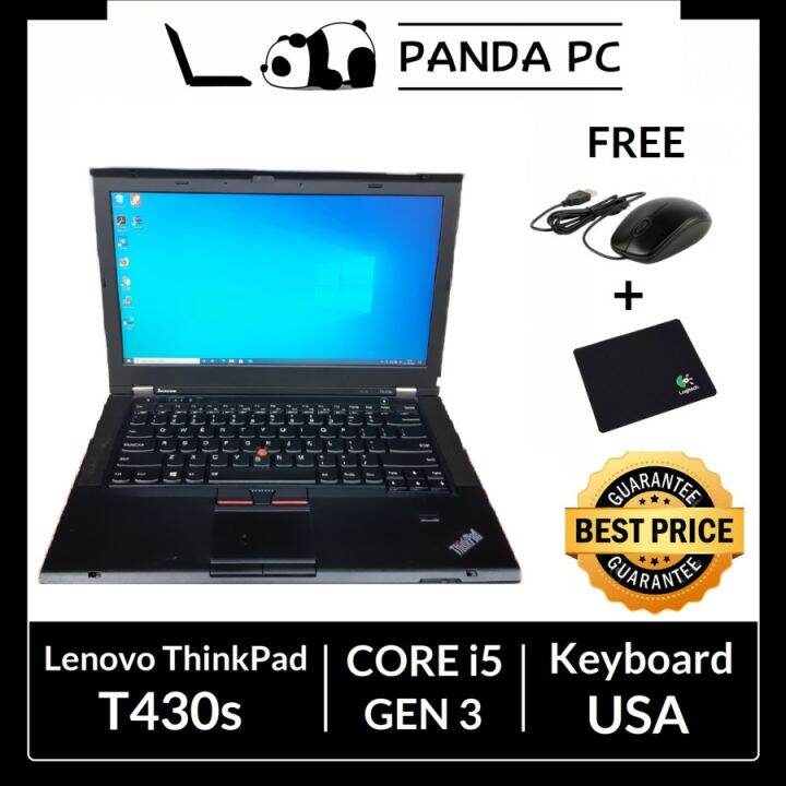 Laptop Lenovo Thinkpad T430s Ci5 Gen 3 Core I5 Murah Bekas Not T430