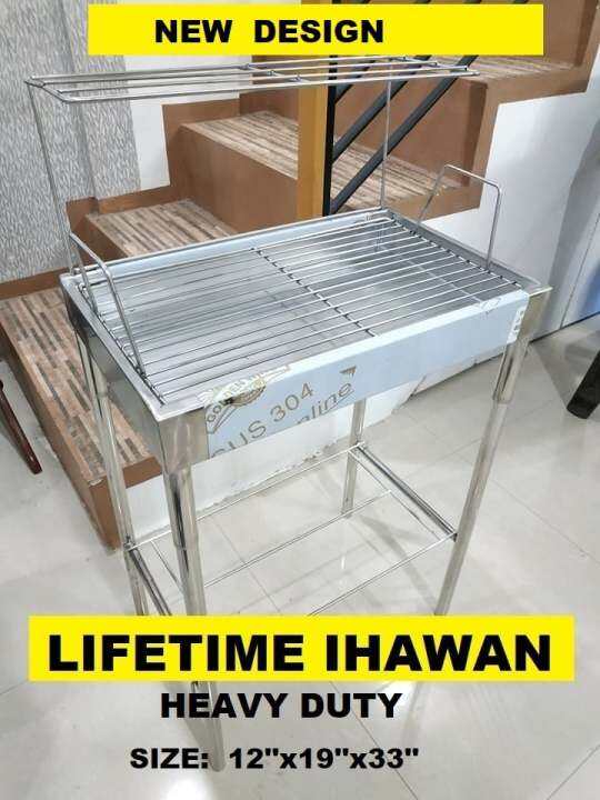 HEAVY DUTY STAINLESS IHAWAN BARBECUE GRILL 304 WITH STAND BARBEQUE ...