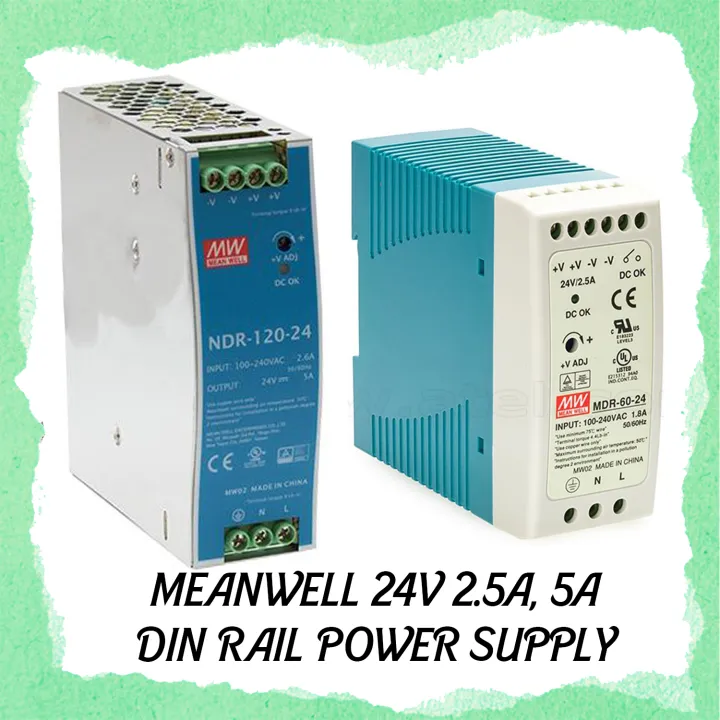 MEAN WELL POWER SUPPLY 220VAC INPUT - 24VDC OUTPUT / DIN RAIL TYPE MEANWELL POWER SUPPLY | Lazada PH