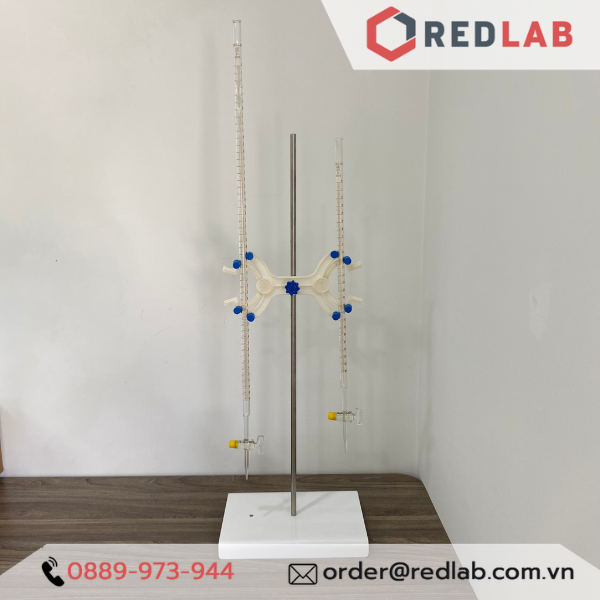 Buret thủy tinh trắng khoá thuỷ tinh 10ml 25ml 50ml ONELAB, burette ...