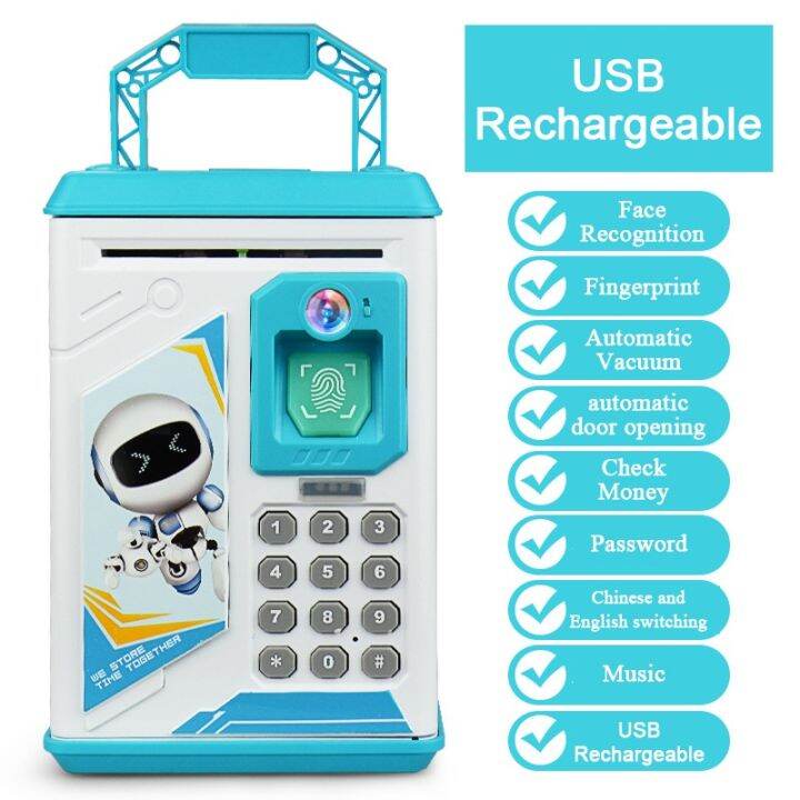 [COD] ใหม่เด็กประหยัด ATM ประหยัดกล่องอิเล็กทรอนิกส์กระปุกออมสินกล่อง ...