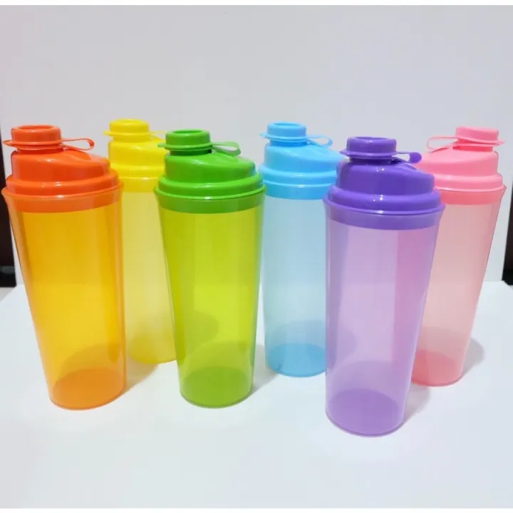 BOTOL MINUM PLASTIK ANTI TUMPAH GELAS SHAKER FLIP TOP 550ML | Lazada ...