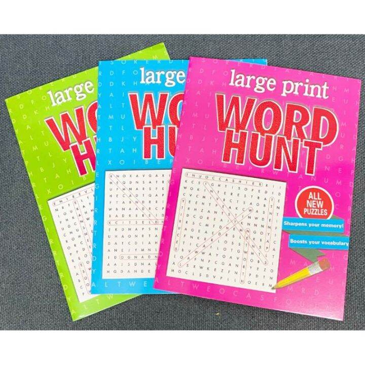 ☀3pcs Set Large Print Word Hunt Fun Learning Word Book | Lazada PH