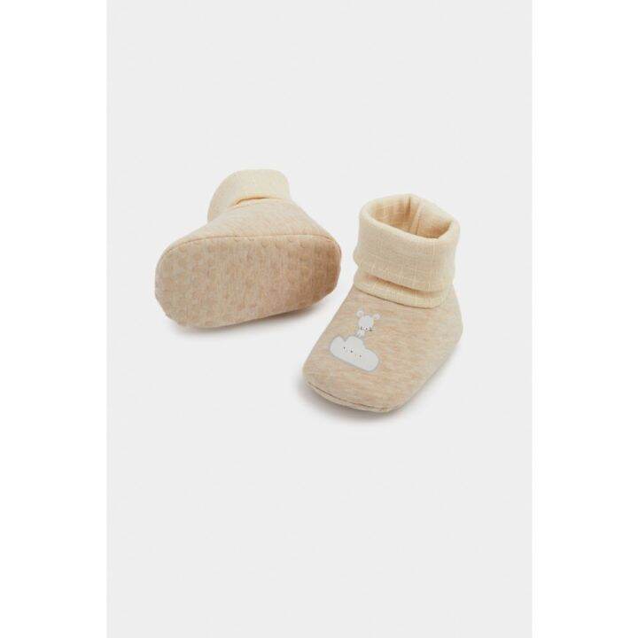 Mothercare Bear and Mouse Sock-Top Baby Booties - 3 Pack | Lazada PH