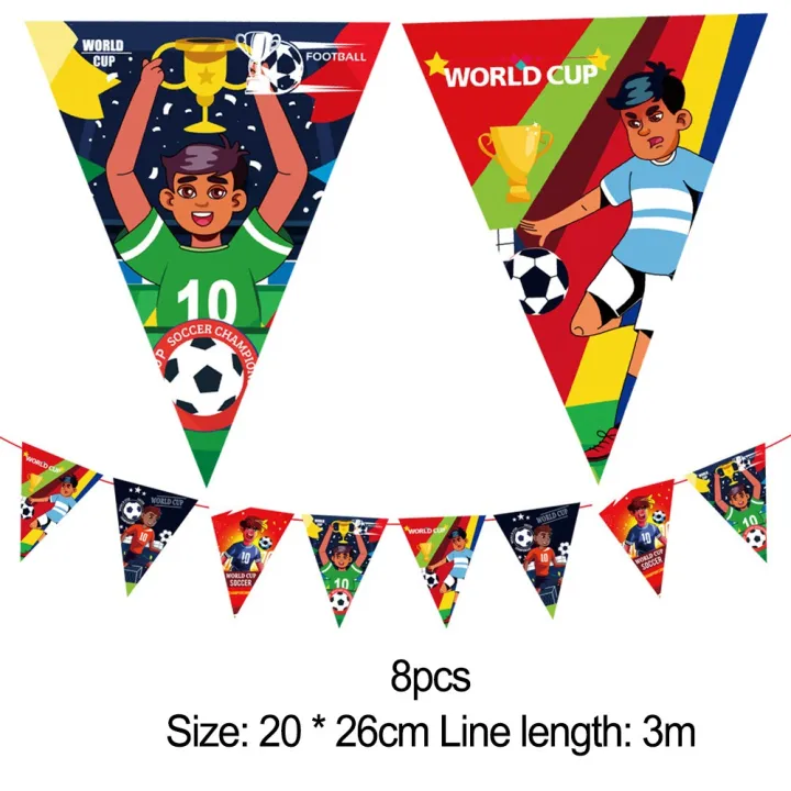 10ft 2022 Qatar World Cup Team Flags Football Banner Bunting Bar ...