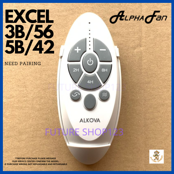 ALPHA ALKOVA 12SPEED FAN REMOTE CONTROL/ALPHA ALKOVA EXCEL 3B/56 5B/42 ...