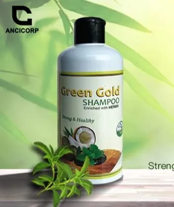 Green Gold Shampoo for Anti Dandruff Reduce Hair Loss Strengthen Hair ...