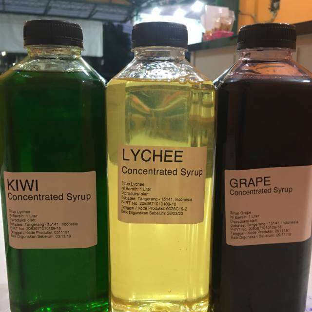 FRUIT JUICE CONCENTRATE KEMASAN BOTOL 1 LITER ANEKA RASA / SYRUP ...