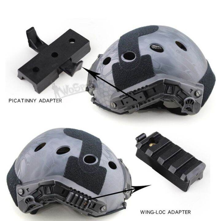หมวกกันน็อคยุทธวิธี Mount Adapter สำหรับ ARC Rail ติดตั้ง Ach/fast/mich ...