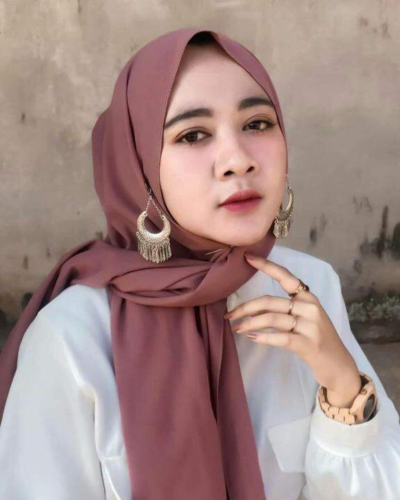 aksesoris hijab - peniti hijab - anting hijab etnik rumbai silver ...