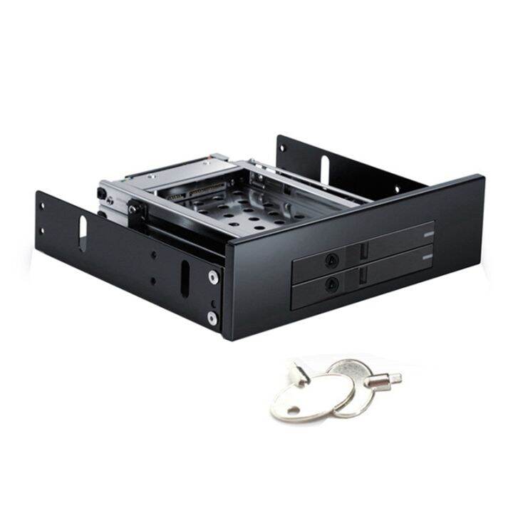 SEATAY Dual Bay SATA2 Hard Drive HDD & SSD Tray Internal Mobile Rack ...