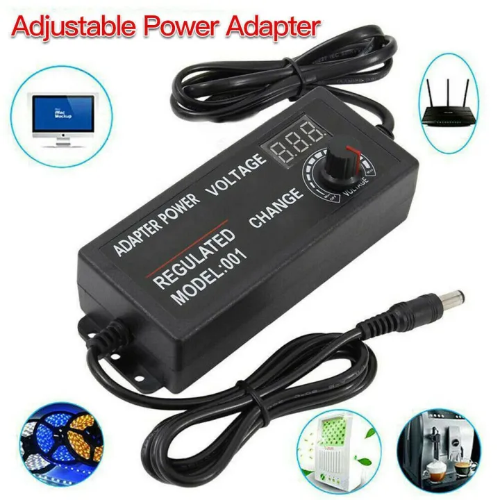 【COD】Universal Durable AC/DC Electrical Adjustable Voltage Charger ...
