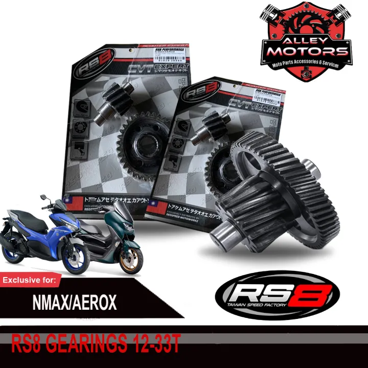 RS8 GEARINGS NMAX/AEROX 12-33T By Alley Motors | Lazada PH