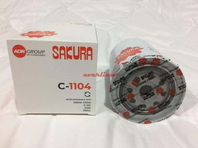 READY berkah Toyota Kijang Kapsul Diesel Dyna SAKURA C-1104 Oil Filter ...
