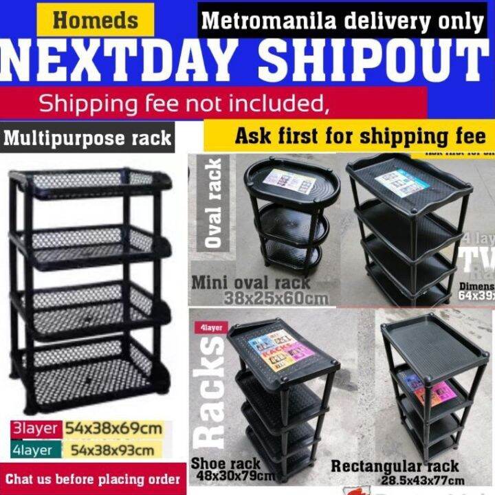 Multipurpose rack 4layer metromanila | Lazada PH