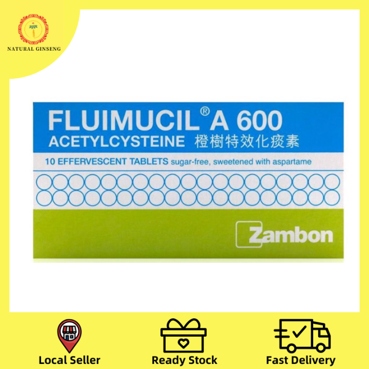 Zambon Fluimucil 600mg Effervescent Tablets 10s | Lazada Singapore