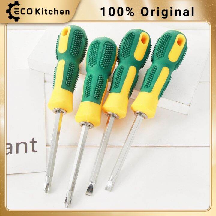 ECO Rubber handle dual-purpose screwdriver cross combination flat head ...