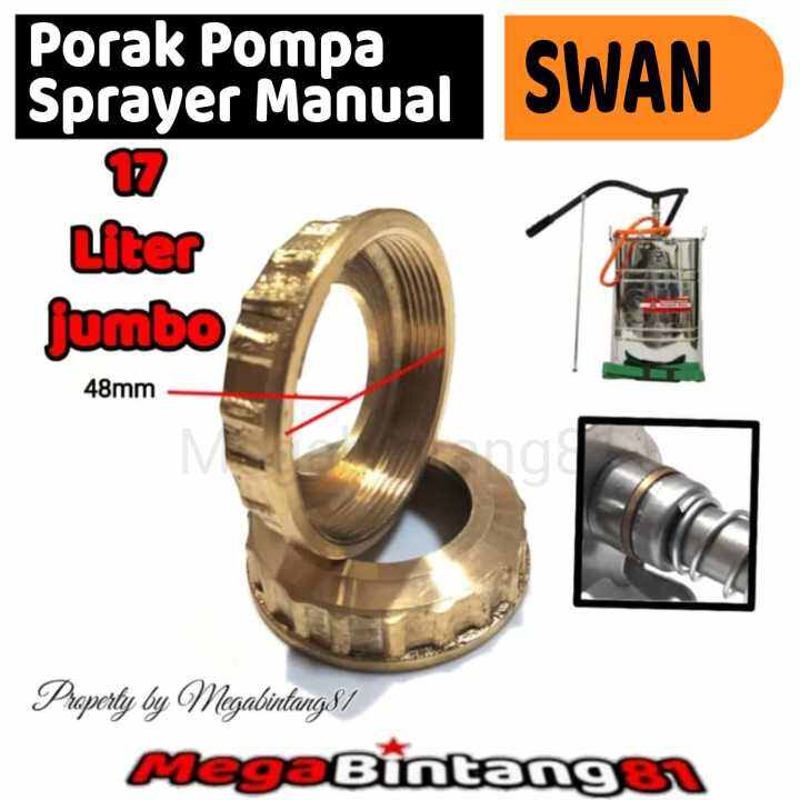 Porak pompa tabung sprayer manual tutup tabung swan 17 liter Jumbo ...