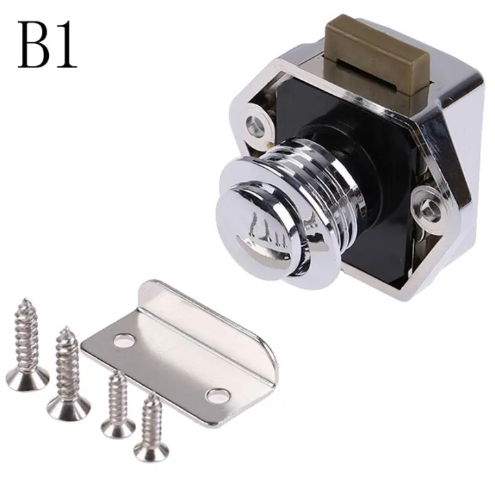 Push Lock Button Catch Lock Cupboard Door Knob Motorhome RV Cabinet ... Push Lock Button Catch Lock Cupboard Door Knob Motorhome RV Cabinet ...