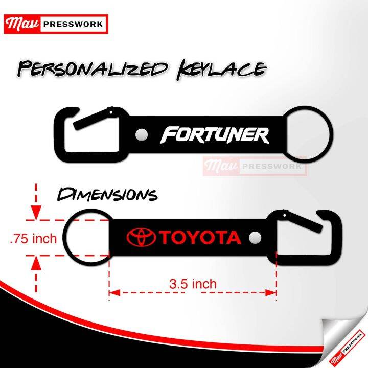 TOYOTA FORTUNER Keylace / Keychain / Keyholder / Lace | Lazada PH