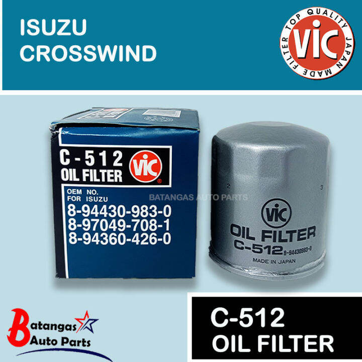 OIL FILTER ISUZU / CROSSWIND VIC C-512 | Lazada PH