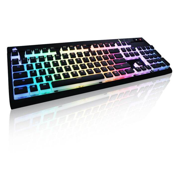 Pudding Pbt Doubleshot Keycap Backlight Keycaps Milk Black For Corsair ...