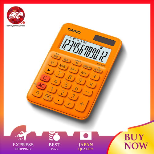 Casio MW-C20C-RG-N Colorful Calculator, Orange, 12 Digits, Mini Just ...