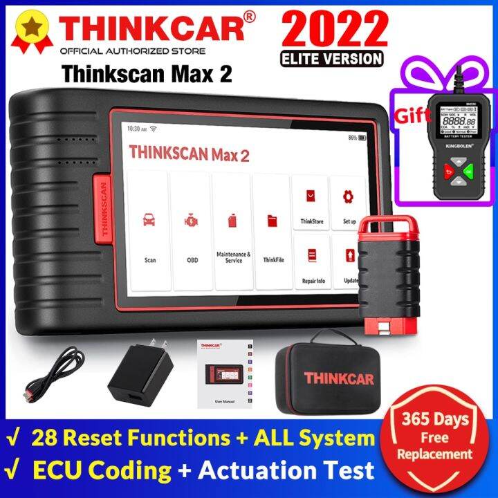 THINKCAR THINKSCAN MAX 2 Car Diagnostic Tools Auto OBD OBD2 All System ...